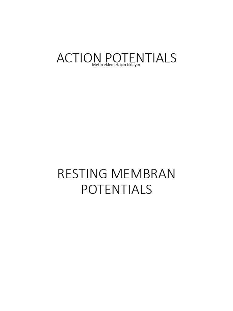 Action Potentials Biophysics | PDF | Inhibitory Postsynaptic Potential ...