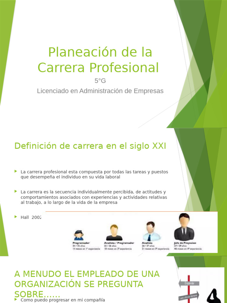 Planeacion de La Carrera Profesional | PDF | Planificación | Business