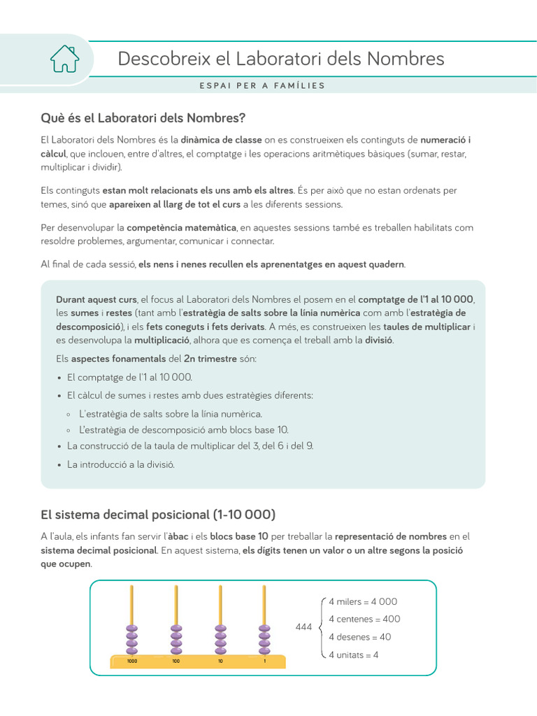 Guia Per A Families - 2n Trimestre - 3r Primaria | PDF
