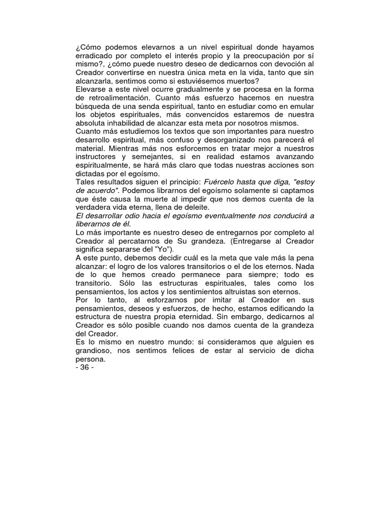 Alcanzando Los Mundos Superiores - Laitman | PDF | Placer | Egoismo ...