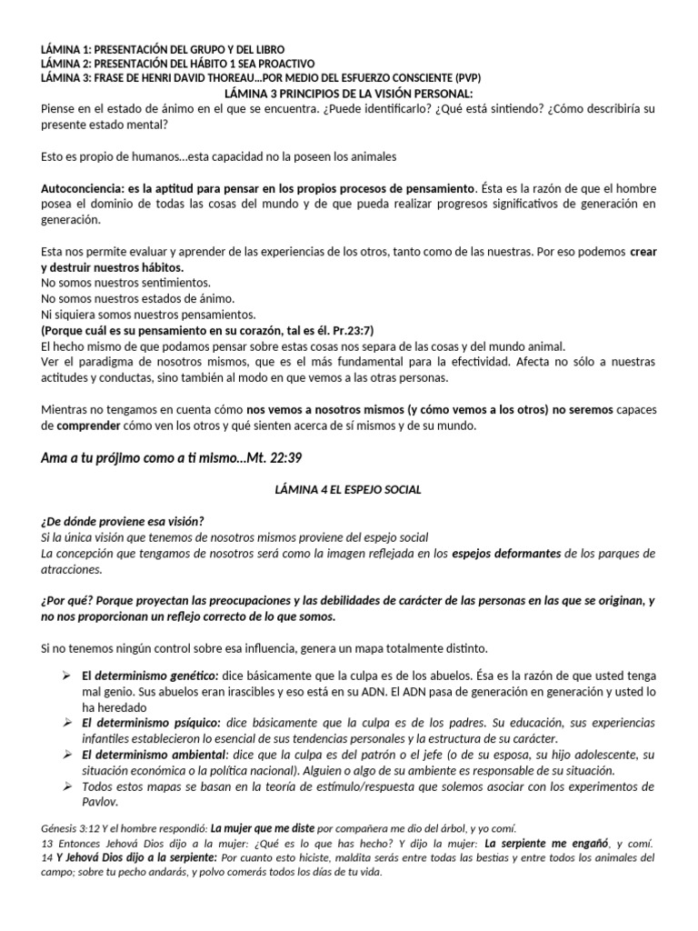 Exposición Hábito 1 Sea Proactivo | PDF | Comportamiento | Pensamiento