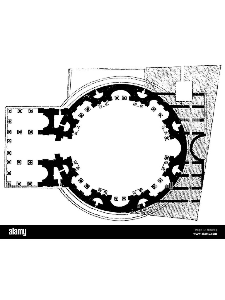 Pantheon of Rome Floor Plan Cultural History Book 1892 Pantheon Zu Rom ...
