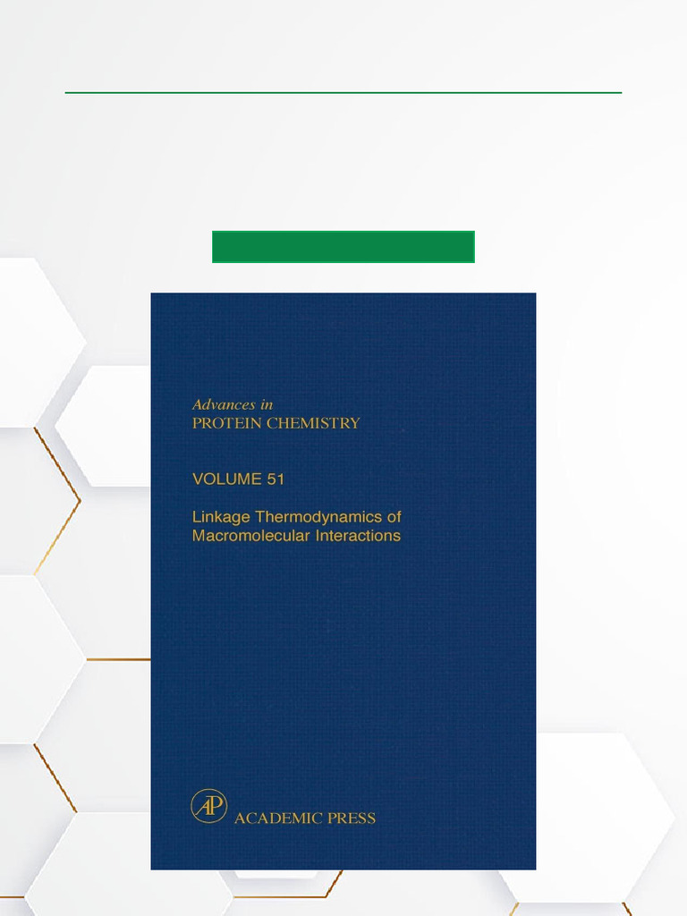 Linkage Thermodynamics of Macromolecular Interactions DOCX PDF Download | PDF | Chemical ...