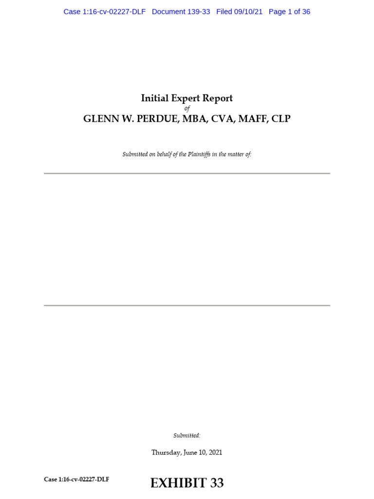 Initial Expert Report on Economic Damages | PDF | Pension | Retirement
