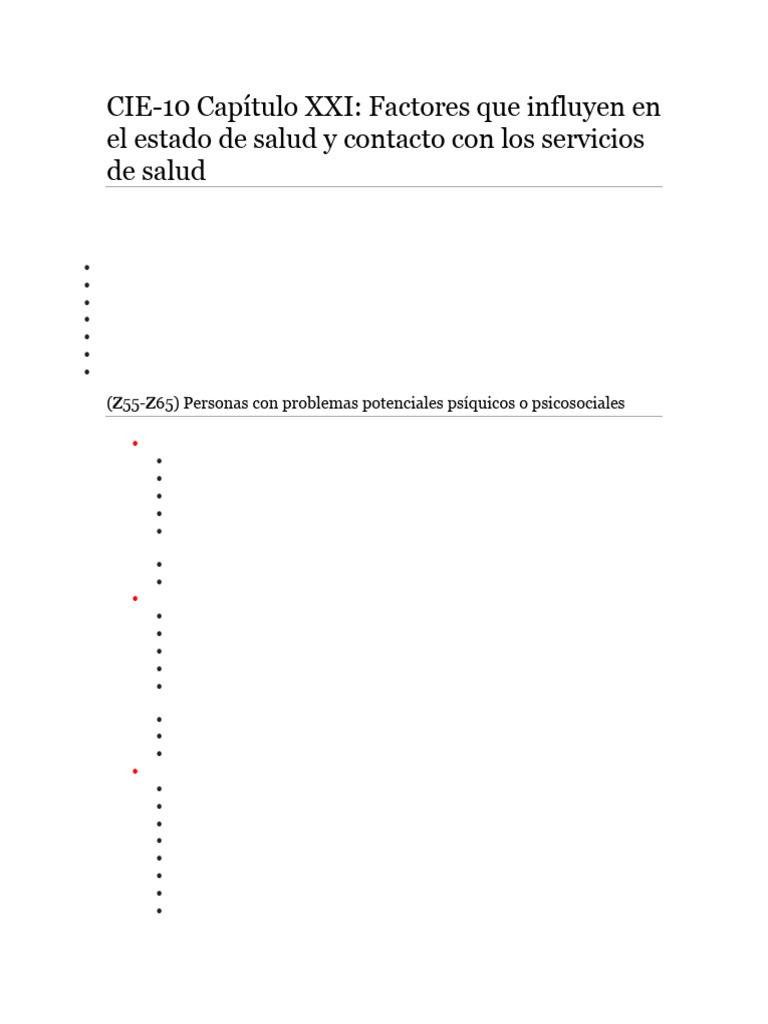 Codigos CIE - 10 Z | PDF | Cuidado de la salud | Alergia