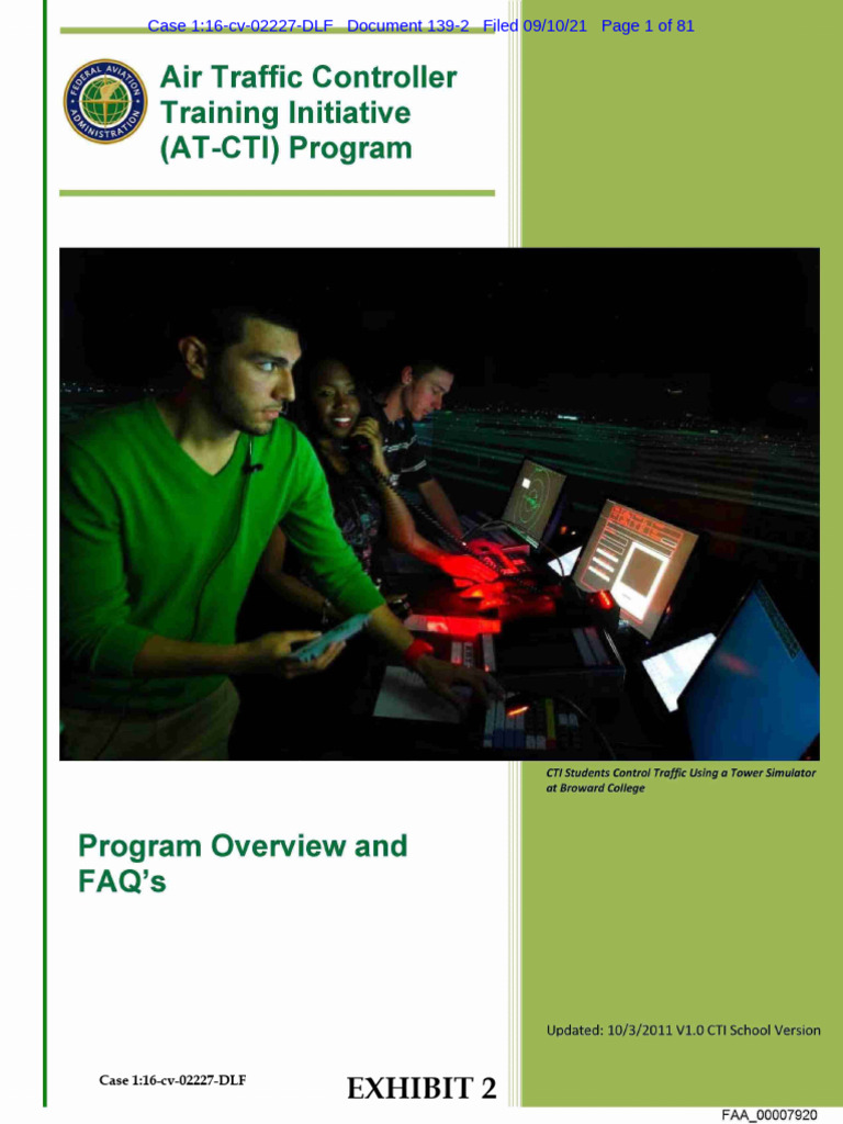 139-2 (at-CTI) Program Overview and FAQs | PDF | Federal Aviation ...