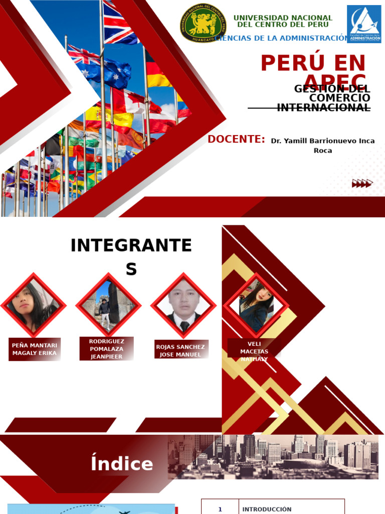 EL PERÚ EN APEC (1) | PDF | Cooperacion economica Asia Pacifico | El comercio internacional
