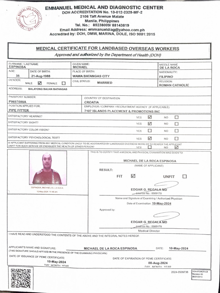 Medical (Paps) | PDF