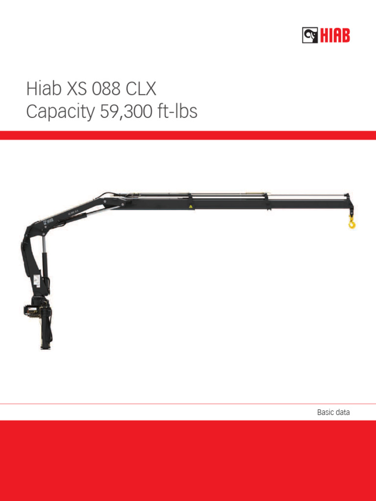 Hiab Knuckle Boom Cranes Spec c252d0 | PDF