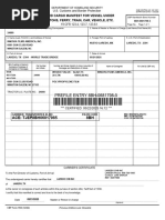 U.S. Customs Form: CBP Form 7533 - Inward Cargo Manifest For Vessel ...