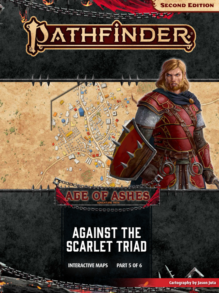 Pzo90149 Pathfinder 2e Age of Ashes AP 149 Part 5 of 6 Against The Scarlet Triad Interactive ...