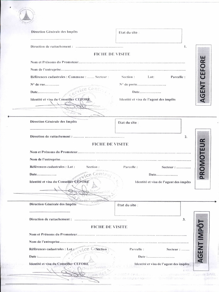 Fiche de Visite | PDF