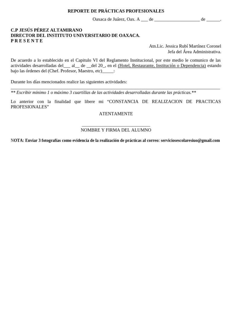 ESTRUCTURA DEL REPORTE DE PRACTICAS-1 | PDF