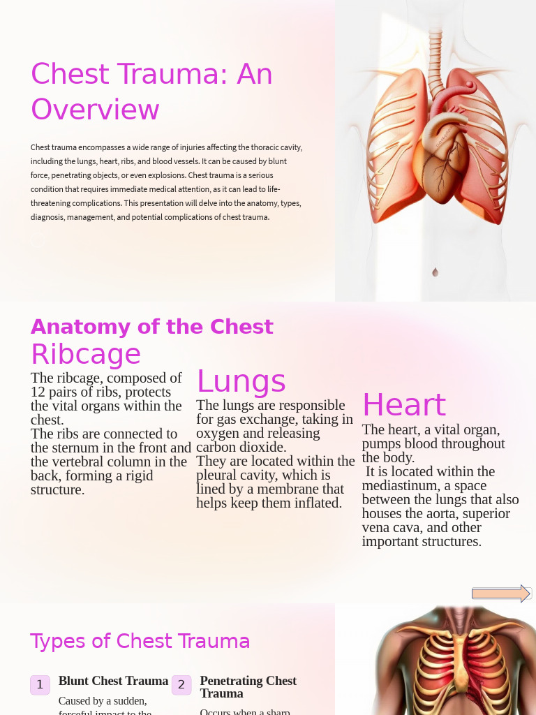 Chest Trauma An Overview | PDF | Thorax | Heart