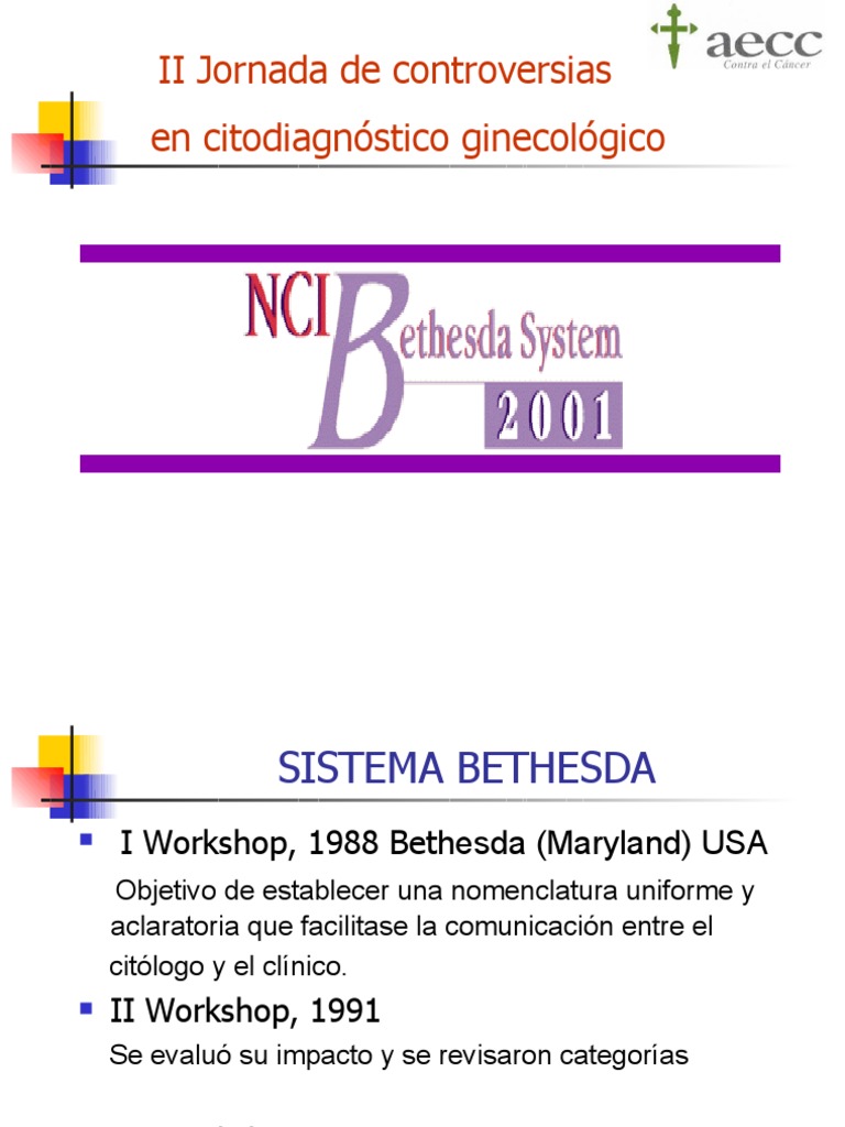 1-SISTEMA BETHESDA 2001 | Cáncer | Neoplasias