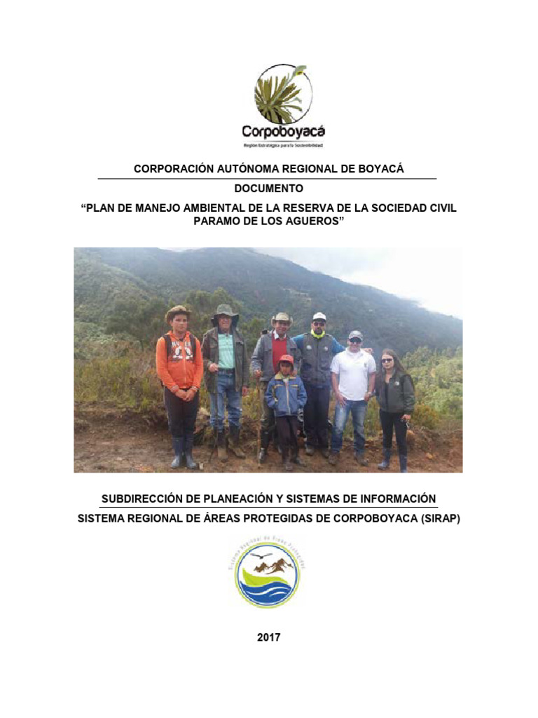 Plan Manejo Paramo Los Agueros | PDF | Biodiversidad | Planificación