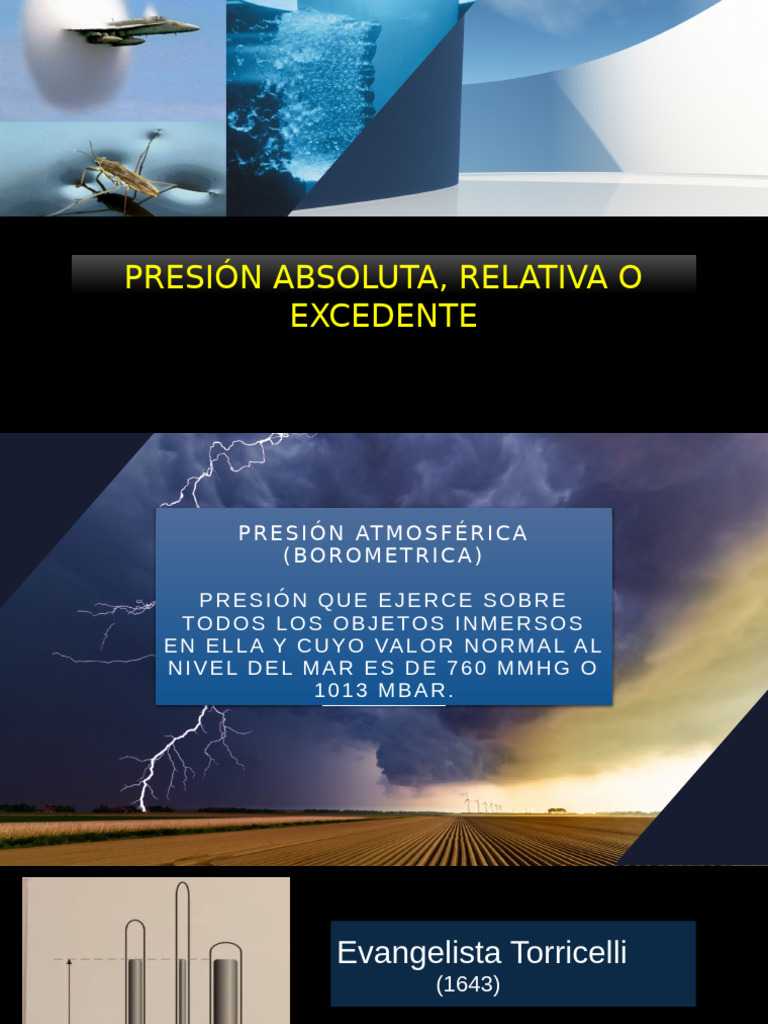 Presión Absoluta y Relativa Explicada | PDF