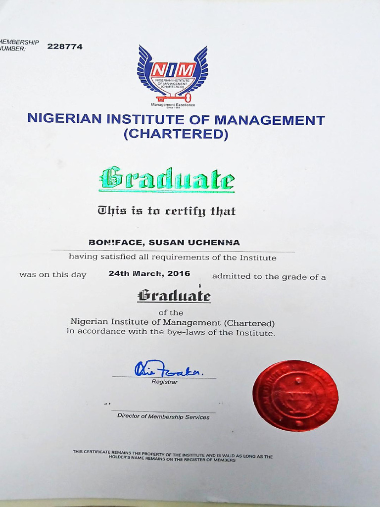 nigerian institute of management(NIM) | PDF | Nigeria