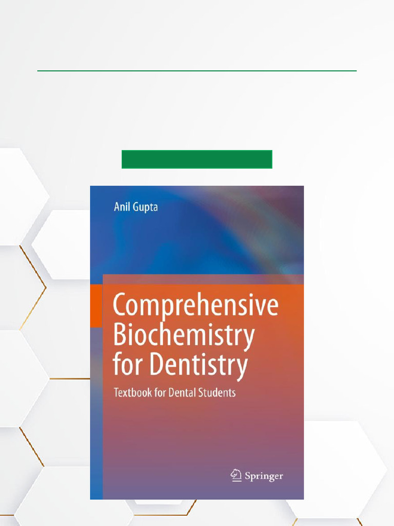 Comprehensive Biochemistry For Dentistry Textbook For Dental Students ...