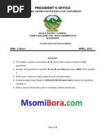 Geography F4 Mock - 2025 | PDF | Fault (Geology) | Rain