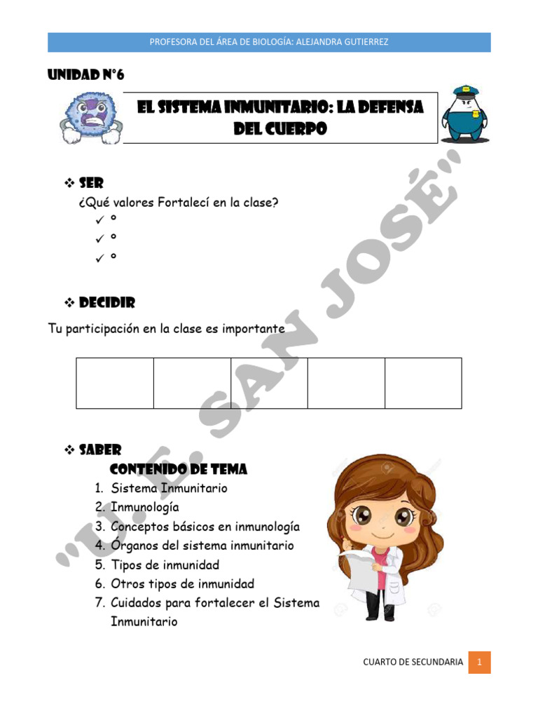 Sistema Inmunitario: Claves y Funciones | PDF | Sistema inmune | Linfocitos