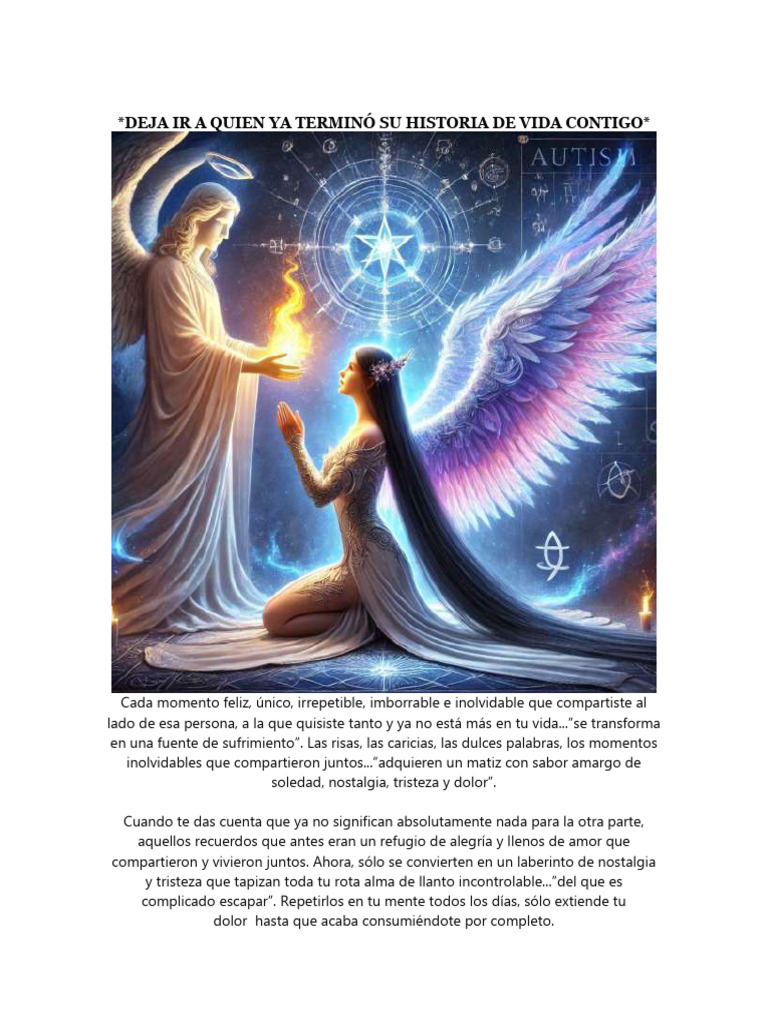 Deja Ir A Quien Ya Terminó Su Historia de Vida Contigo | PDF | Amor