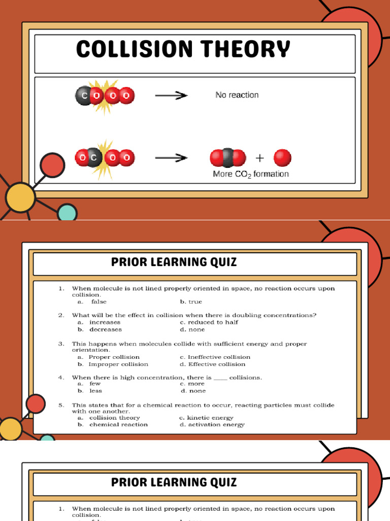 Collision Theory, Catalyst and Effect To Rates of Reaction, and Entropy ...