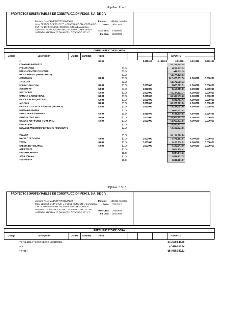 Documento Pe-04 Programa de Ejecucion | PDF