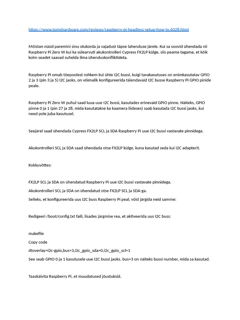 RaspberryPI KÄSUD TRIKID | PDF