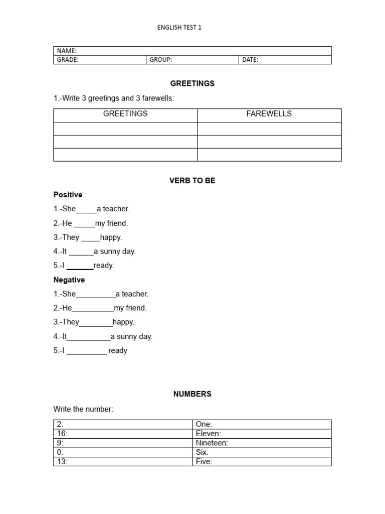 ENGLISH TEST Esc | PDF