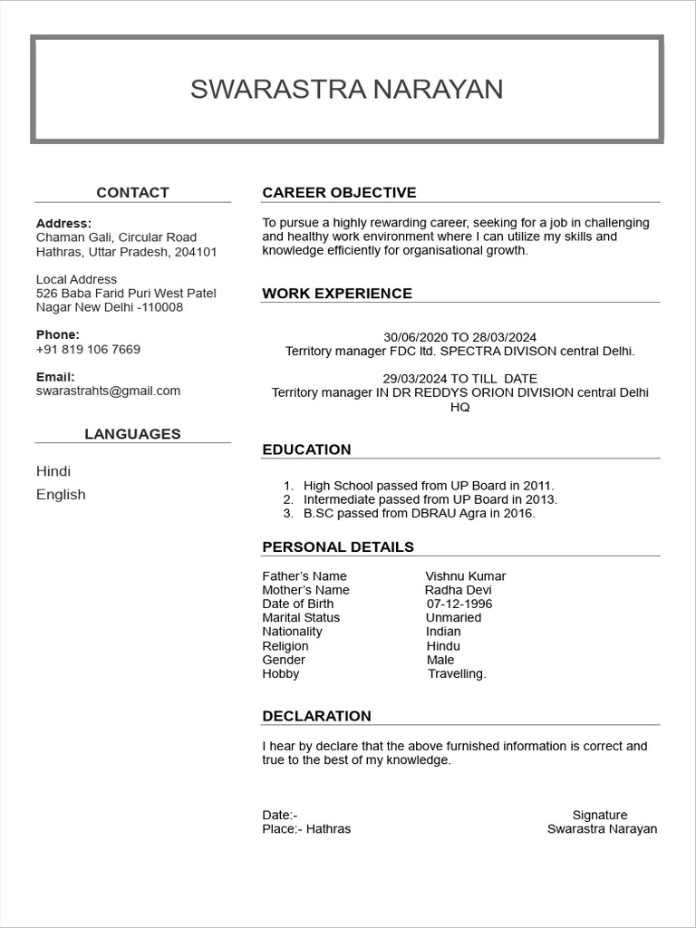 Swarastra Narayan: Contact | PDF