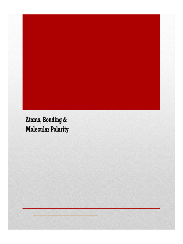 Atoms & Bonding (Compatibility Mode) | PDF | Chemical Bond | Chemical ...