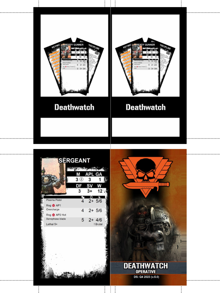 Deathwatch Deck R5.0 FOLD Letter HiFi | PDF
