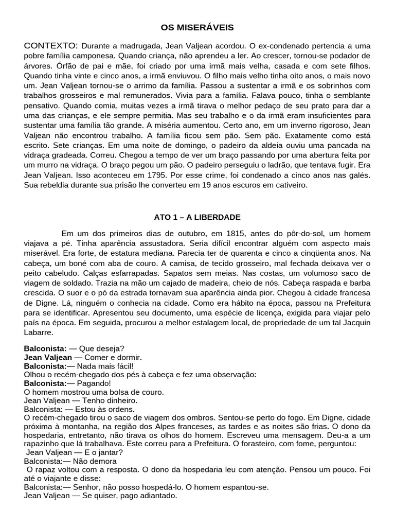 Os Miseráveis | PDF | Cosette | Os Miseráveis