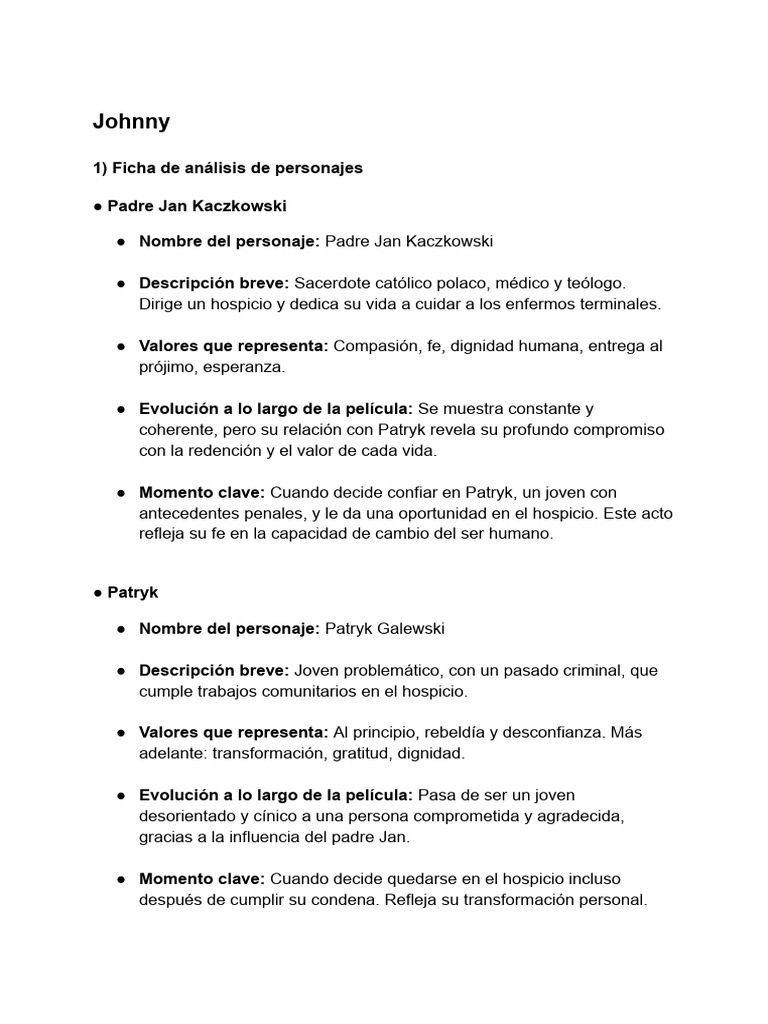 Johnny | PDF | Madre Teresa | Amor