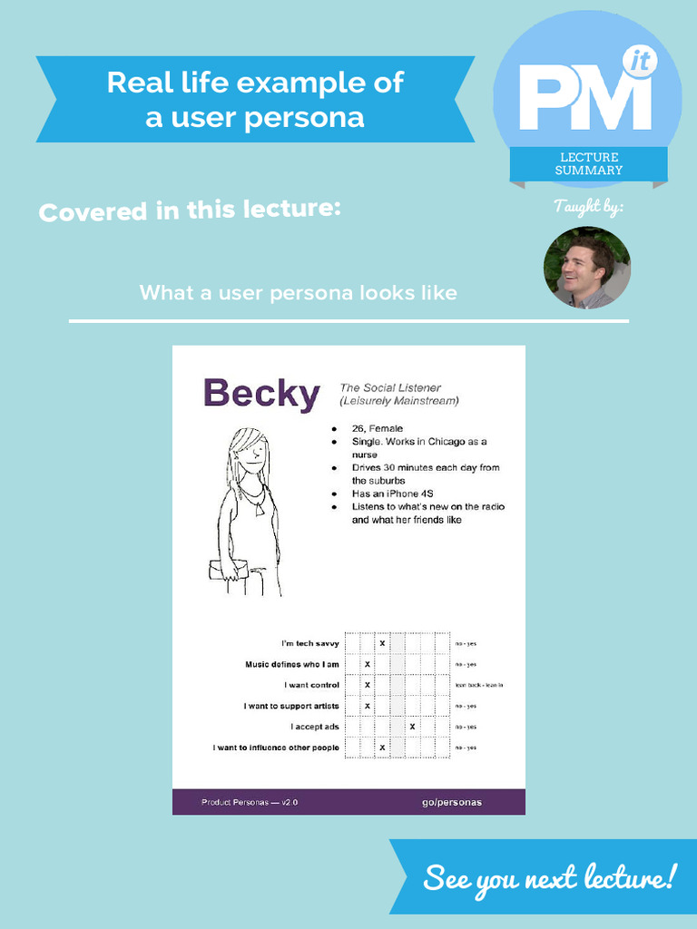 62 - CHEAT-SHEET-Real-life-example-of-a-user-persona | PDF