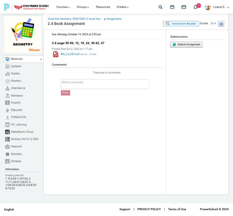 2.4 Book Assignment Schoology | PDF
