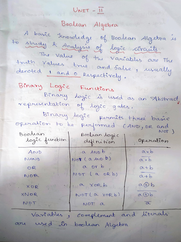 Digital System Unit2 | PDF