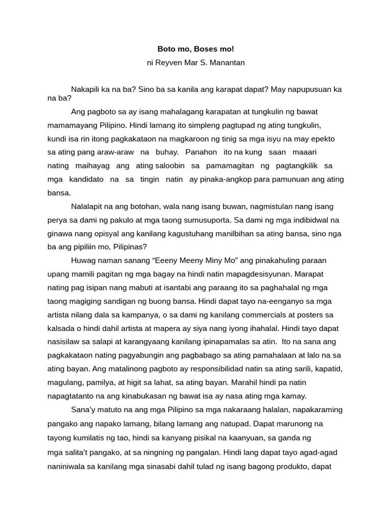 Boto Mo | PDF