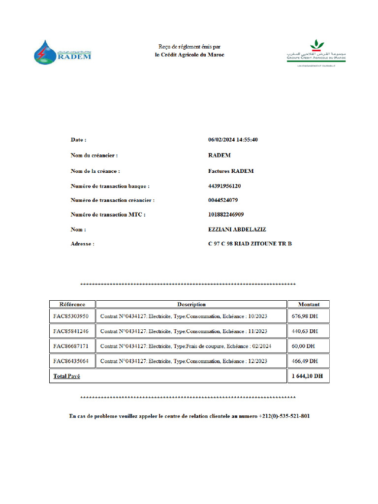 Recu - 1019 16 | PDF