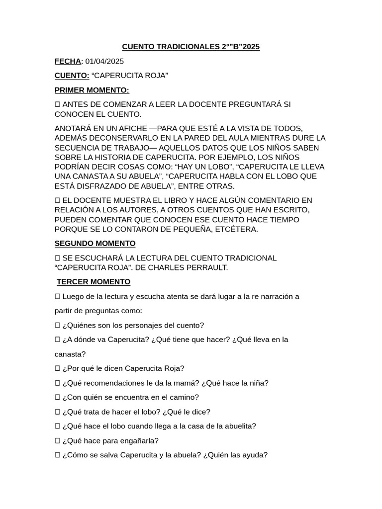 Cuento Tradicionales 2 | PDF