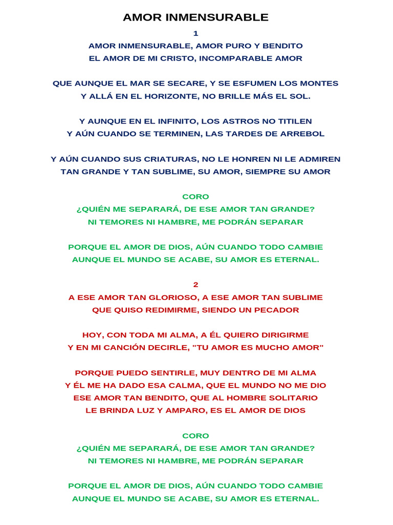 Amor Inmensurable | PDF | Amor | Creencia religiosa y doctrina