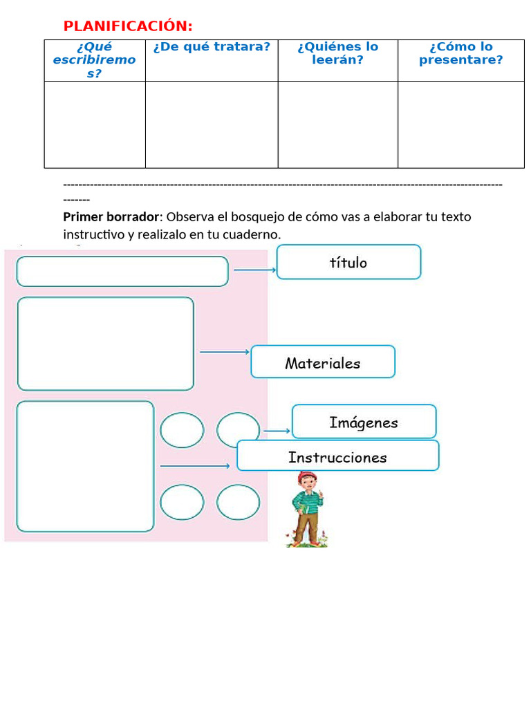 Ficha Comunicacion Escribimos Textos Instructivos | PDF
