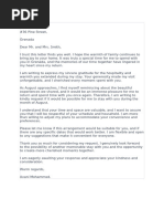 Lobola Negotiation Request Letter | PDF