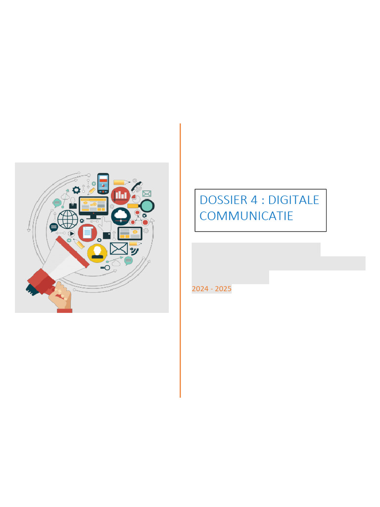 Dossier 4 - Digitale Communicatie 24-25 | PDF