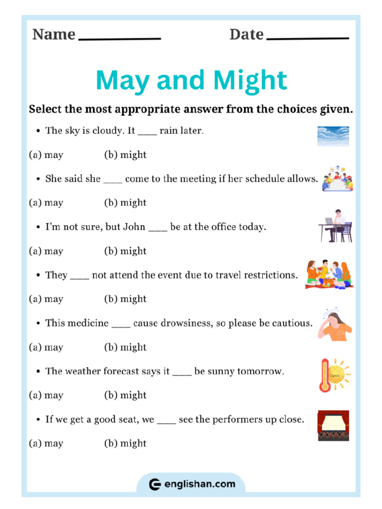 May and Might English 8° | PDF
