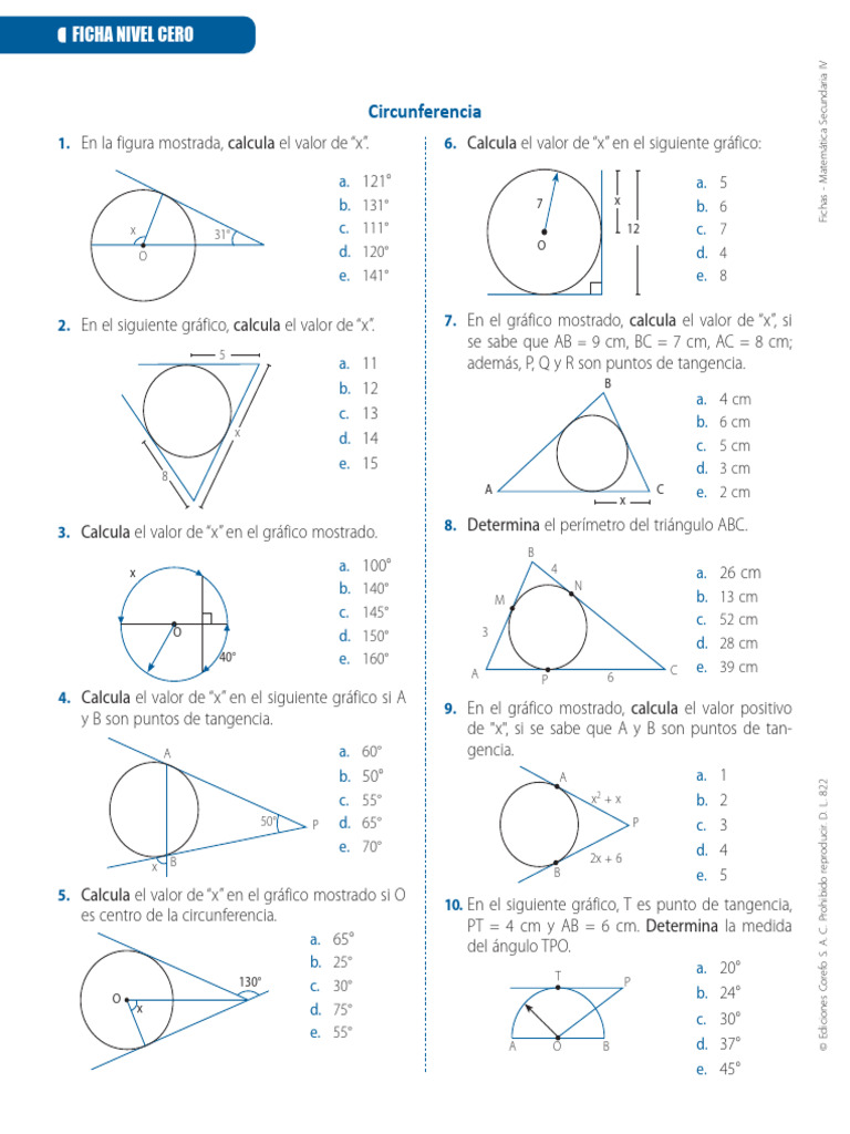 F0 - Circunferencia | PDF