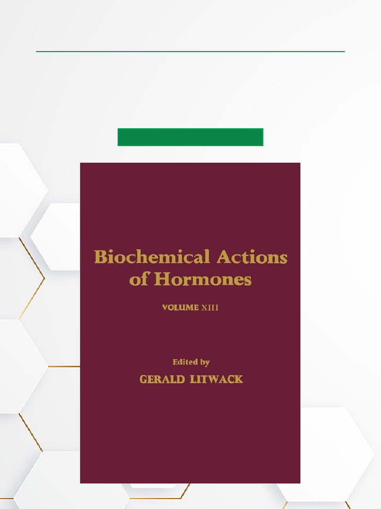 Biochemical Actions of Hormones V13 1st Edition Scribd Download | PDF ...