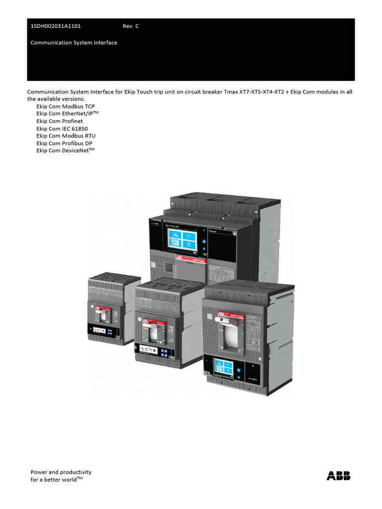 Ekip Com Communication Interface Guide | PDF | Communications Protocols ...