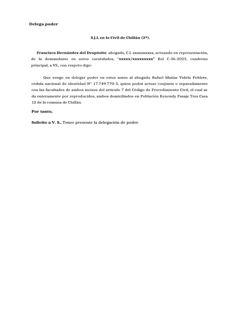 Delega Poder Francisca | PDF